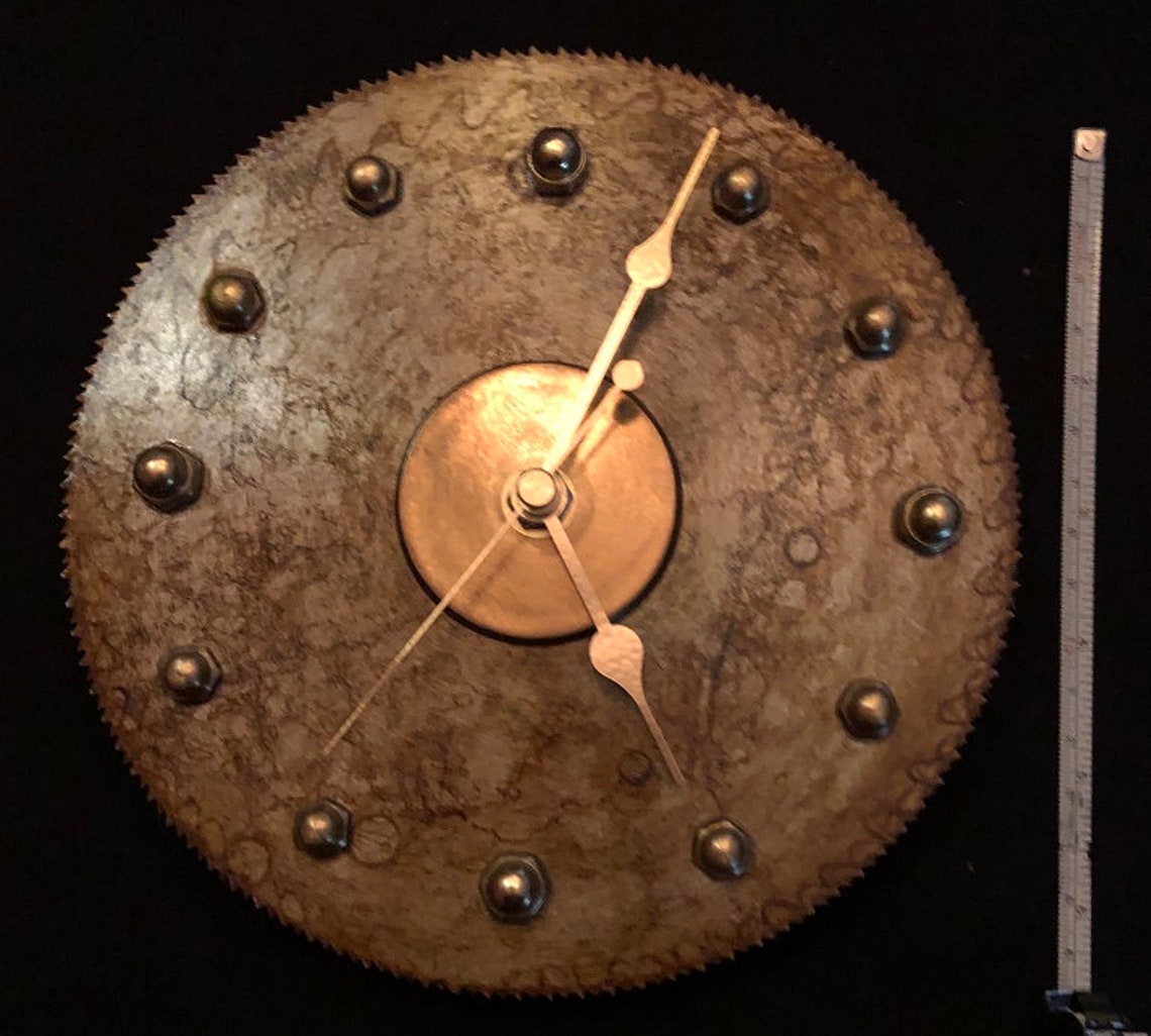 6.5 Vintage Saw Blade Clock - Etsy