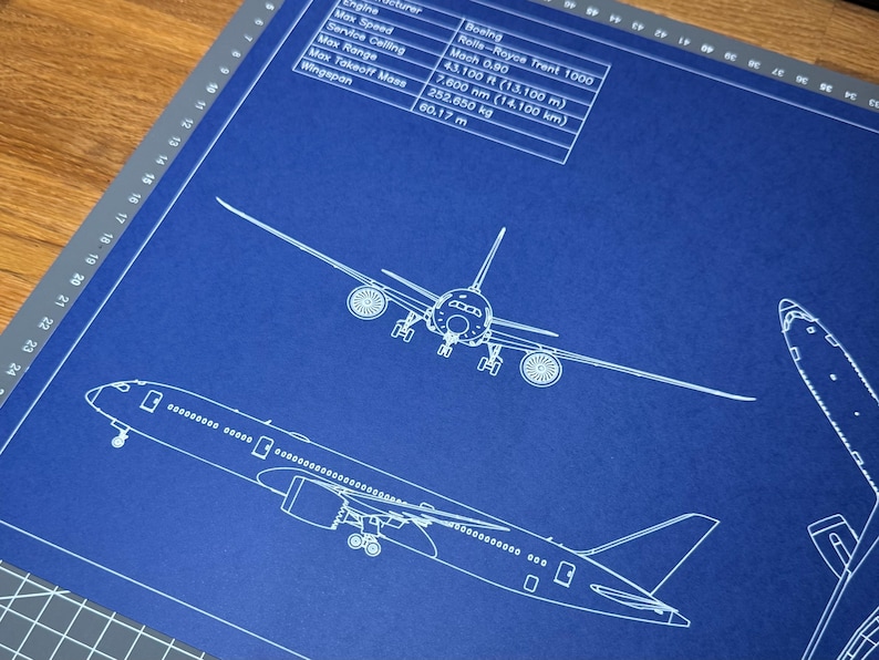 Custom Aircraft Blueprints | Pen Plotter Aviation Poster | Aircraft ...