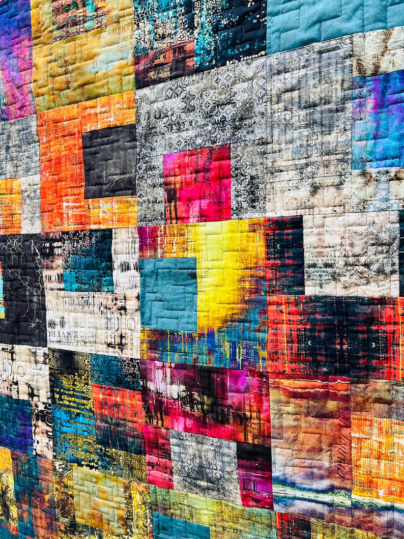 Graffiti Grunge Quilt - Etsy