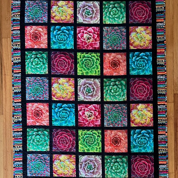 Cactus and Succulent Garden Quilt Pattern - Etsy