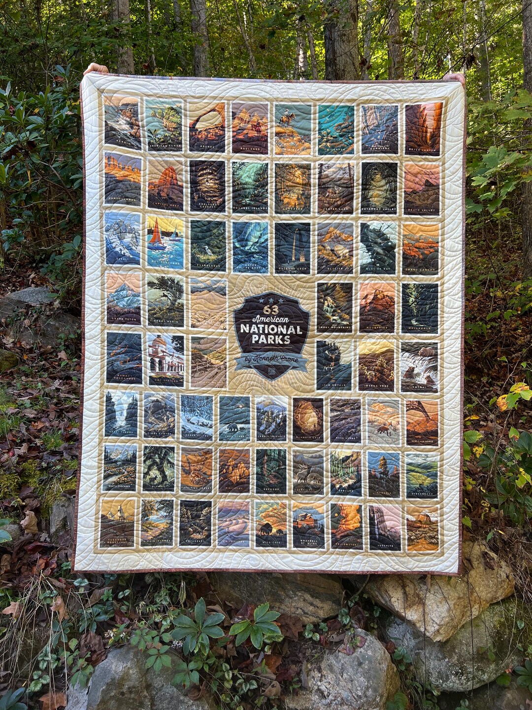 National Parks Quilt by Kenneth Crane - Etsy