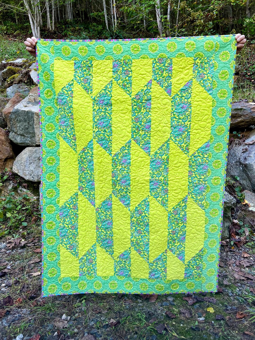 Hexie Mirror Quilt - Etsy