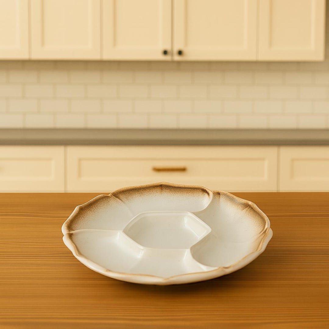Ceramic Compartment Platter | Sectional Appetizer Tray for Tapas ...