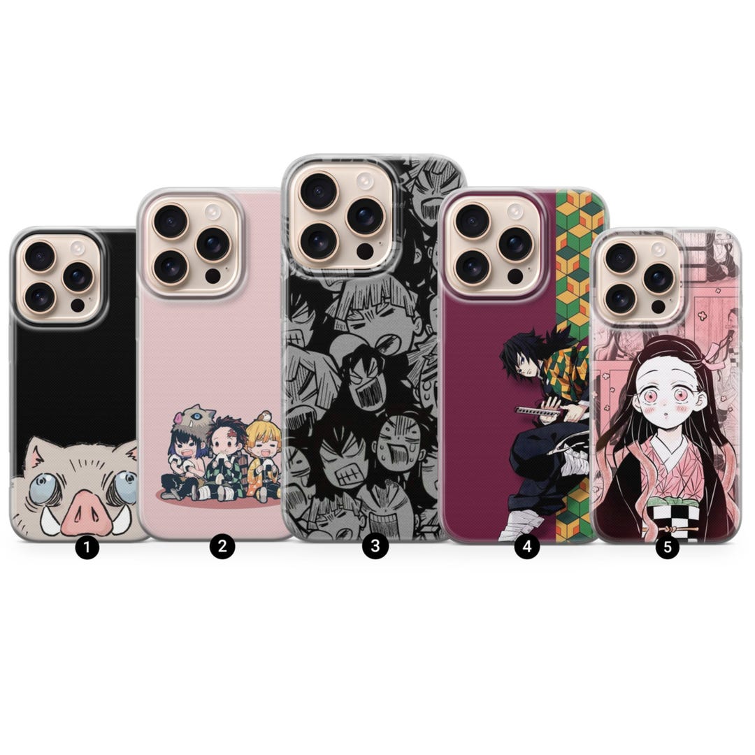 Demon Slayer Case for iPhone 17 Air 16e Pro Max 15 14 13 12 11 ...