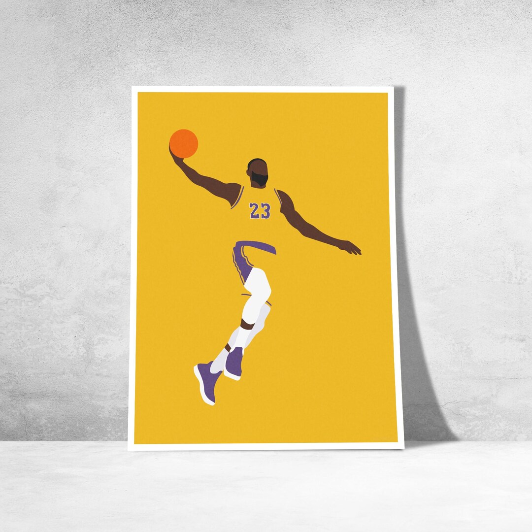 Inspired by Lebron James – NBA Basketball Inspired Decorative Poster ...