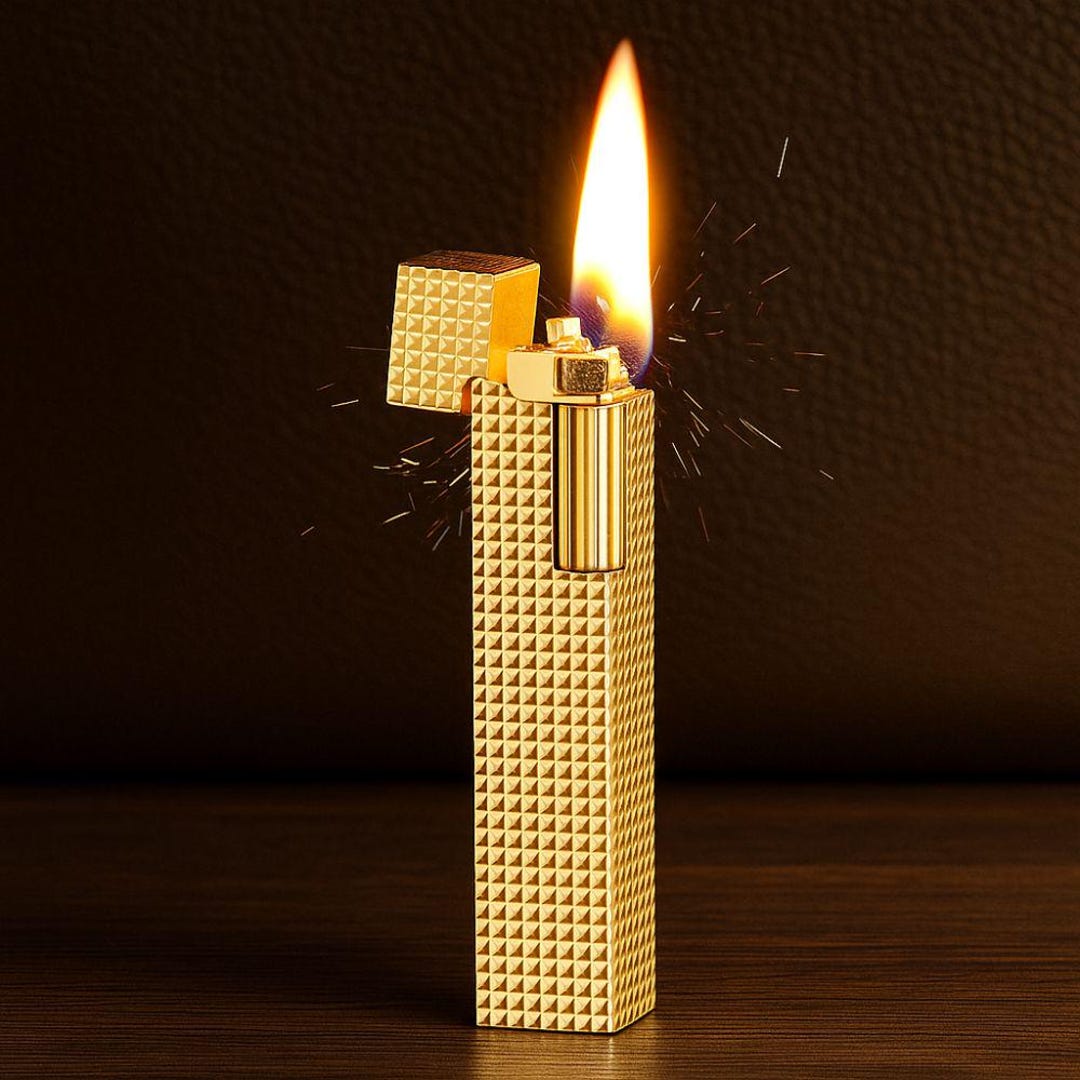 Paris Kerosene Lighter – Side Sliding Grinding Wheel | Windproof Metal ...