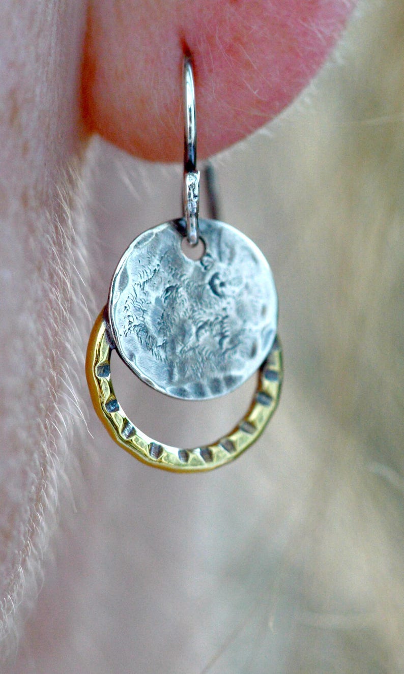 Handmade Sterling Silver Earrings Small Sterling Dangle - Etsy