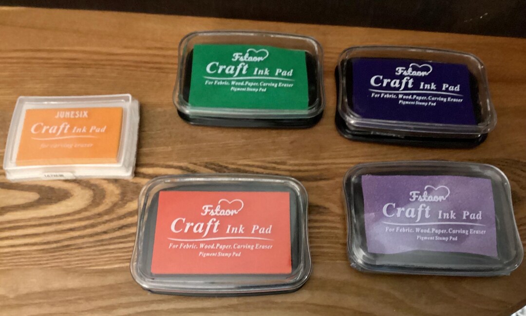 Lot of 5 Colored Ink Pads - Etsy