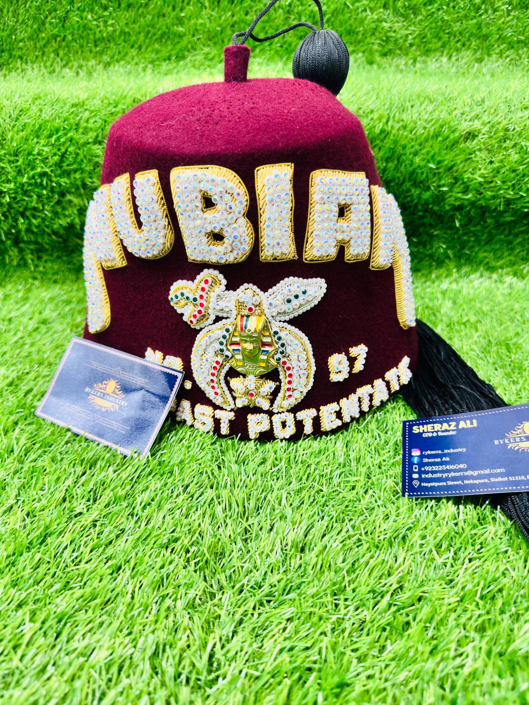 Custom Masonic Shriners Fez Hat | Personalized Freemason Fez With ...