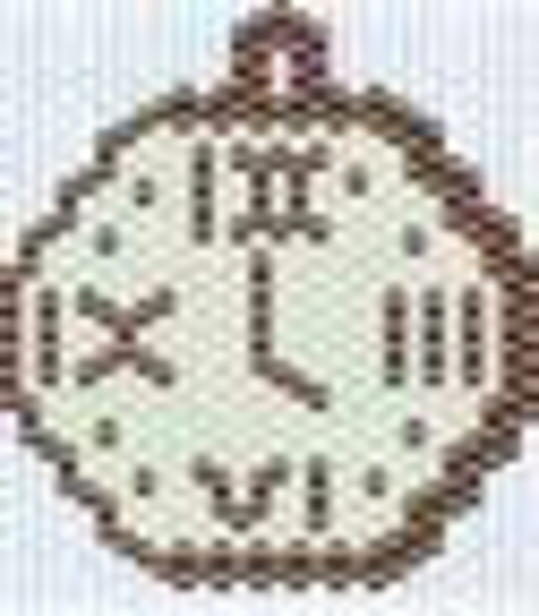 BEADING PATTERN Clock Pendant - Etsy