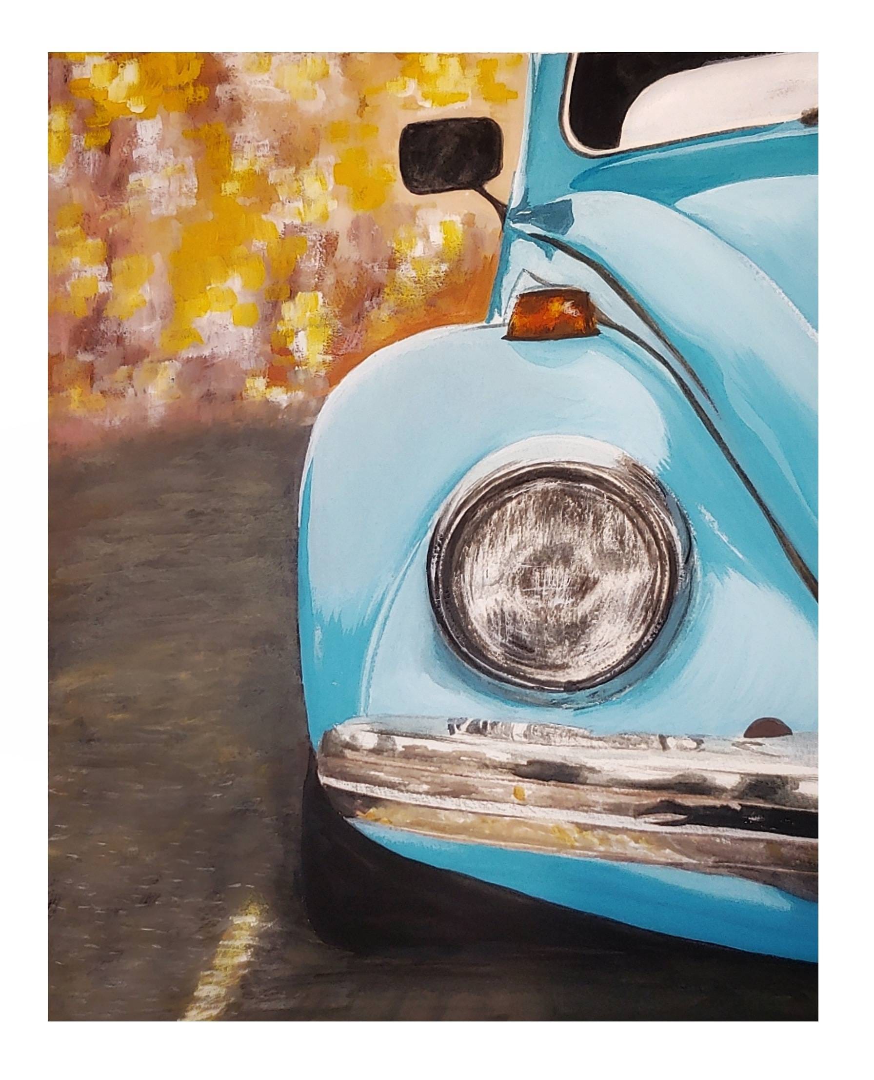 Light Blue Vw Beetle