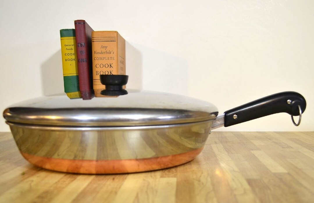 Revere Ware 12 Inch Frying Pan Skillet Made in USA Under Process Patent ...