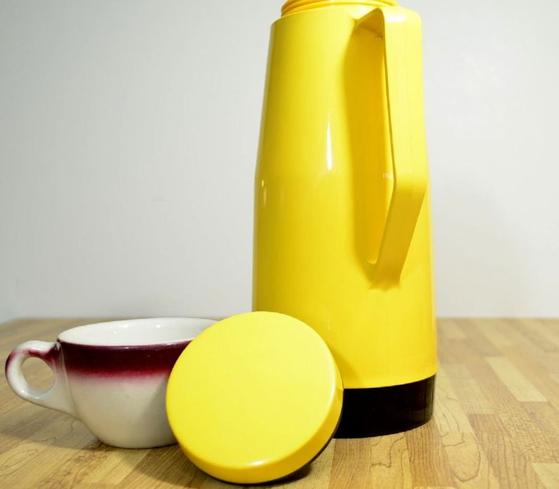Vintage Mod Yellow Thermos King-seeley Carafe - Etsy