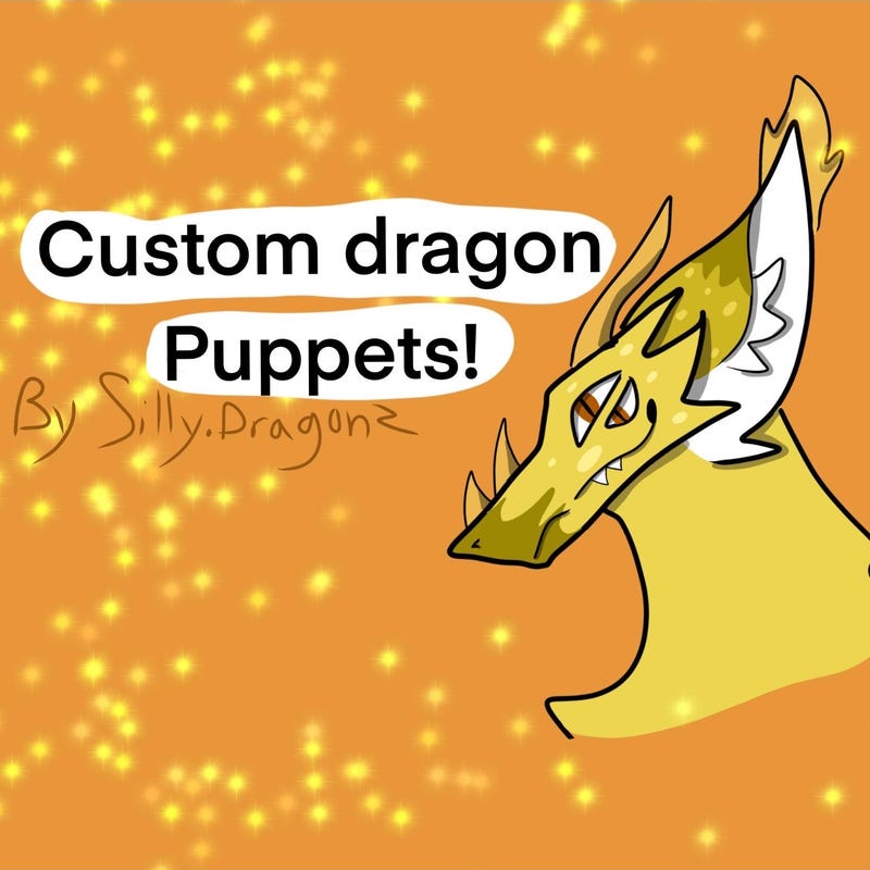 Scary Dragon Paper Puppets - Etsy