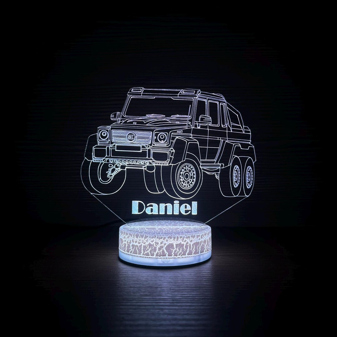 Mercedes G63 AMG 6x6 Night Lamp Mercedes Light G63 AMG Gift 3D LED Lamp ...
