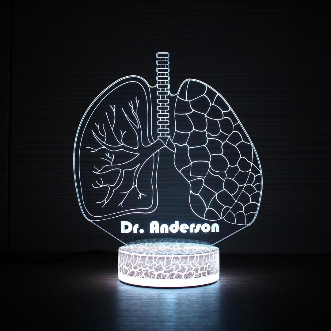 3D Lungs Light Lungs Led Lamp Gift for Pulmonologist Gift Lungs Light ...