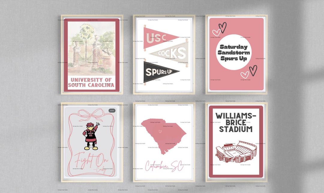 University of South Carolina Wall Art - USC Download - Etsy