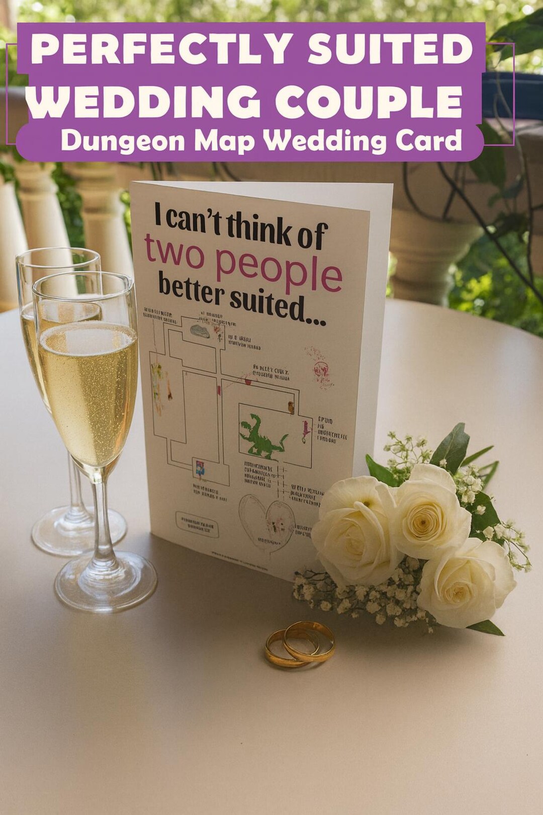 Funny Wedding Card: RPG Dungeon Map - Congratulations Card - Etsy