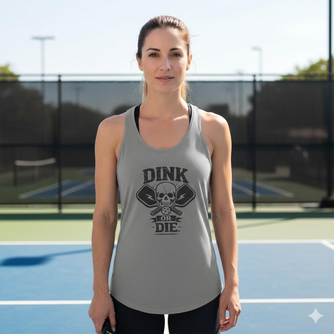 Dink or Die Pickleball Tank | Graphic Racerback for Players - Etsy