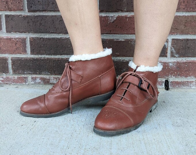 Vtg 90s TAN Lace up WOOD PLATFORMS 9 Suede Leather Clogs Slides Boho ...