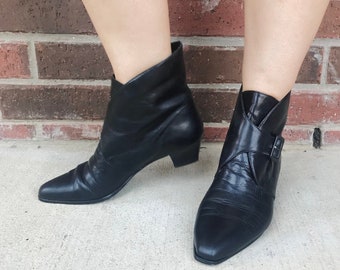 Black Pixie Boots | Etsy
