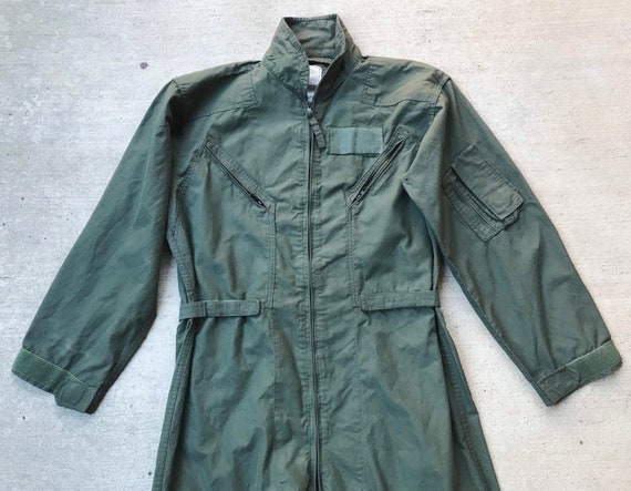 vintage US Air Force FLIGHT SUIT 46R boiler suit army… - Gem