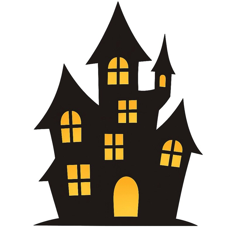 Cute Halloween Clipart Pack | Adorable Ghost, Black Cat, Pumpkin House ...