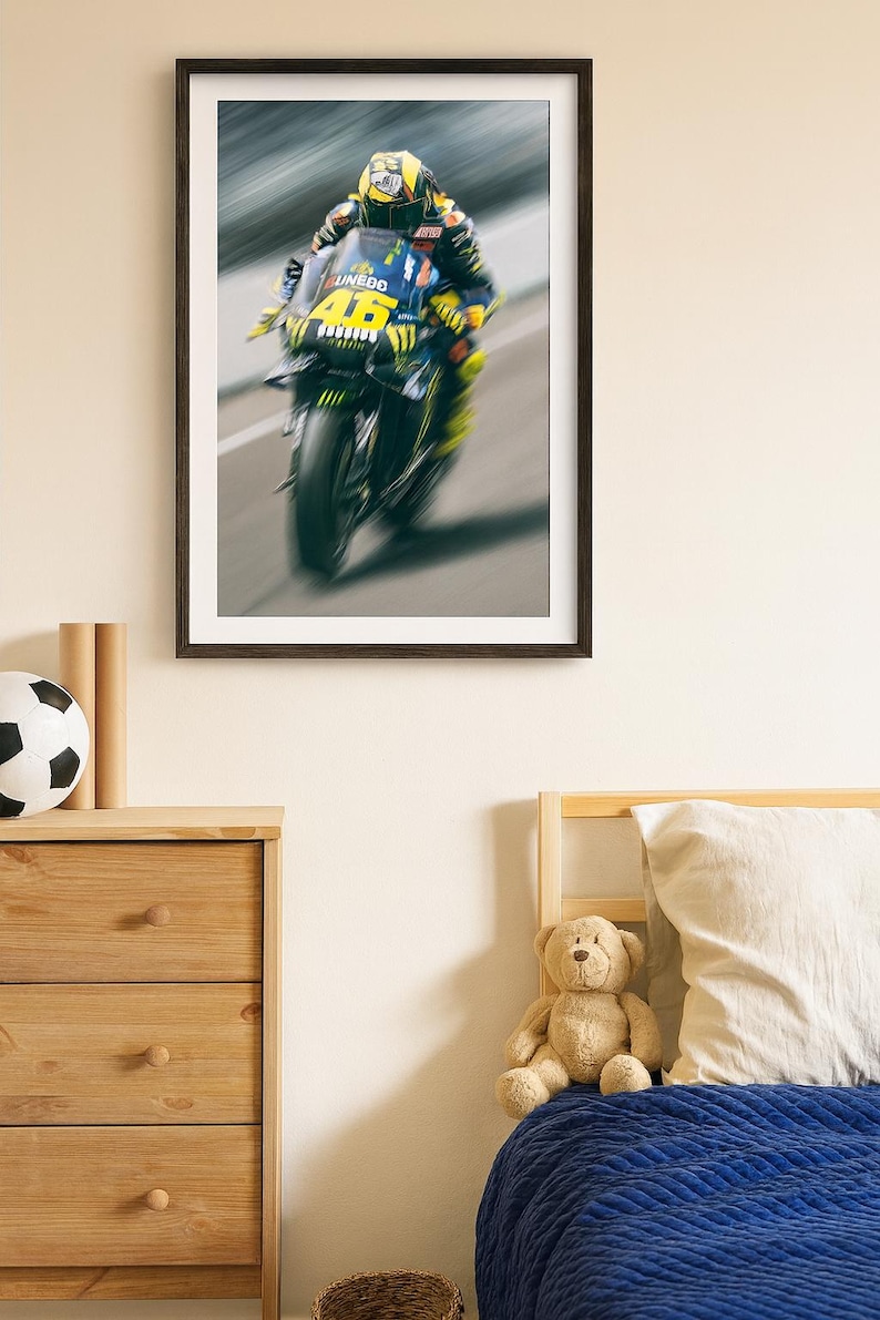 Valentino Rossi Poster Valentino Rossi Wall Art Motogp Superbike A3 A4 ...