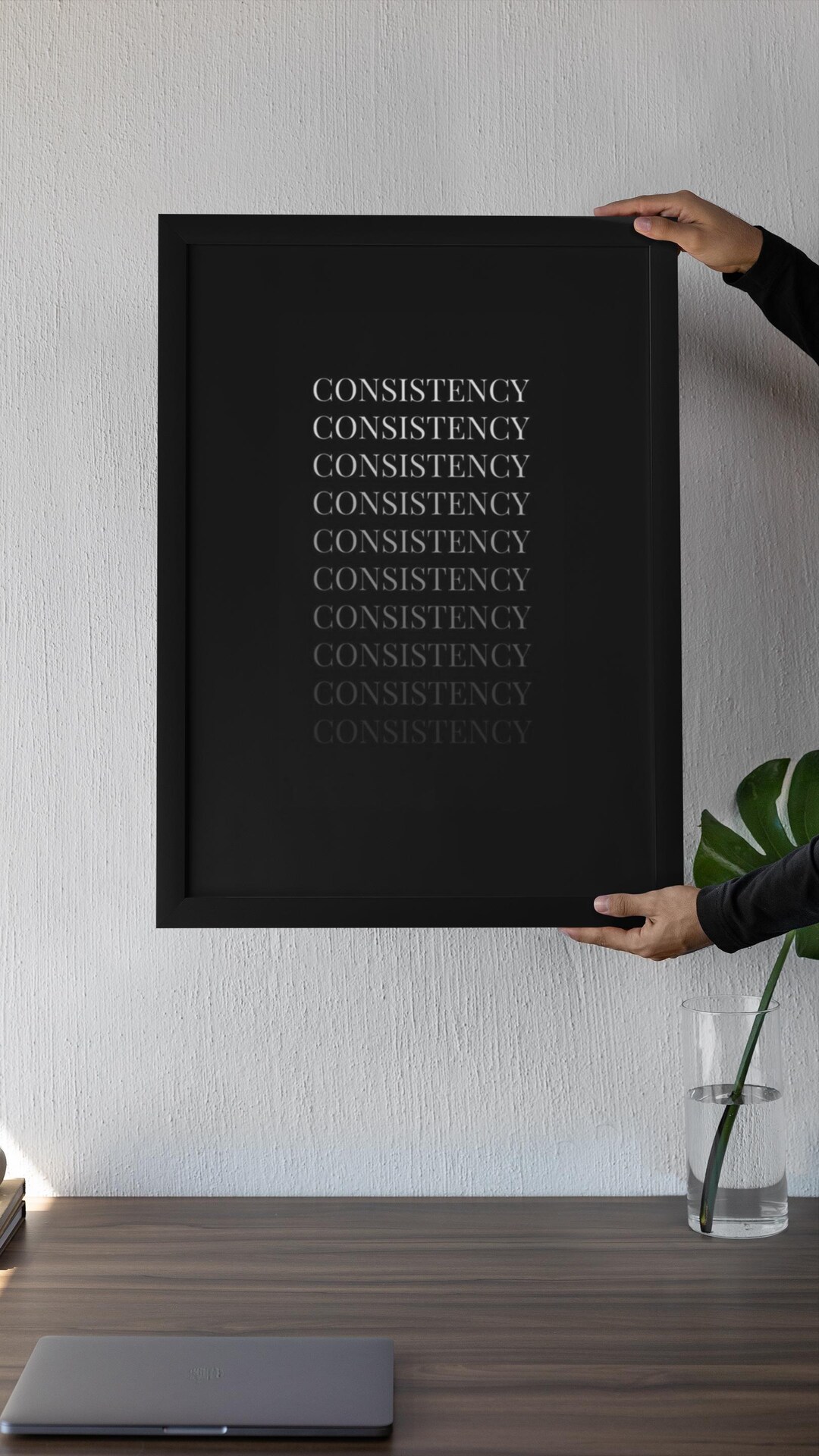 Consistency Motivation Poster | Digital Download Wall Art | Printable ...