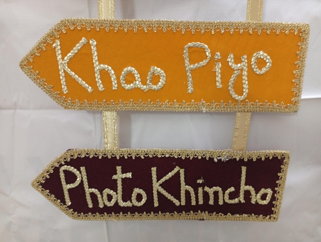 Mehndi Directions Sings/bridal Shower Decor/sangeet Night/hanging Sing ...