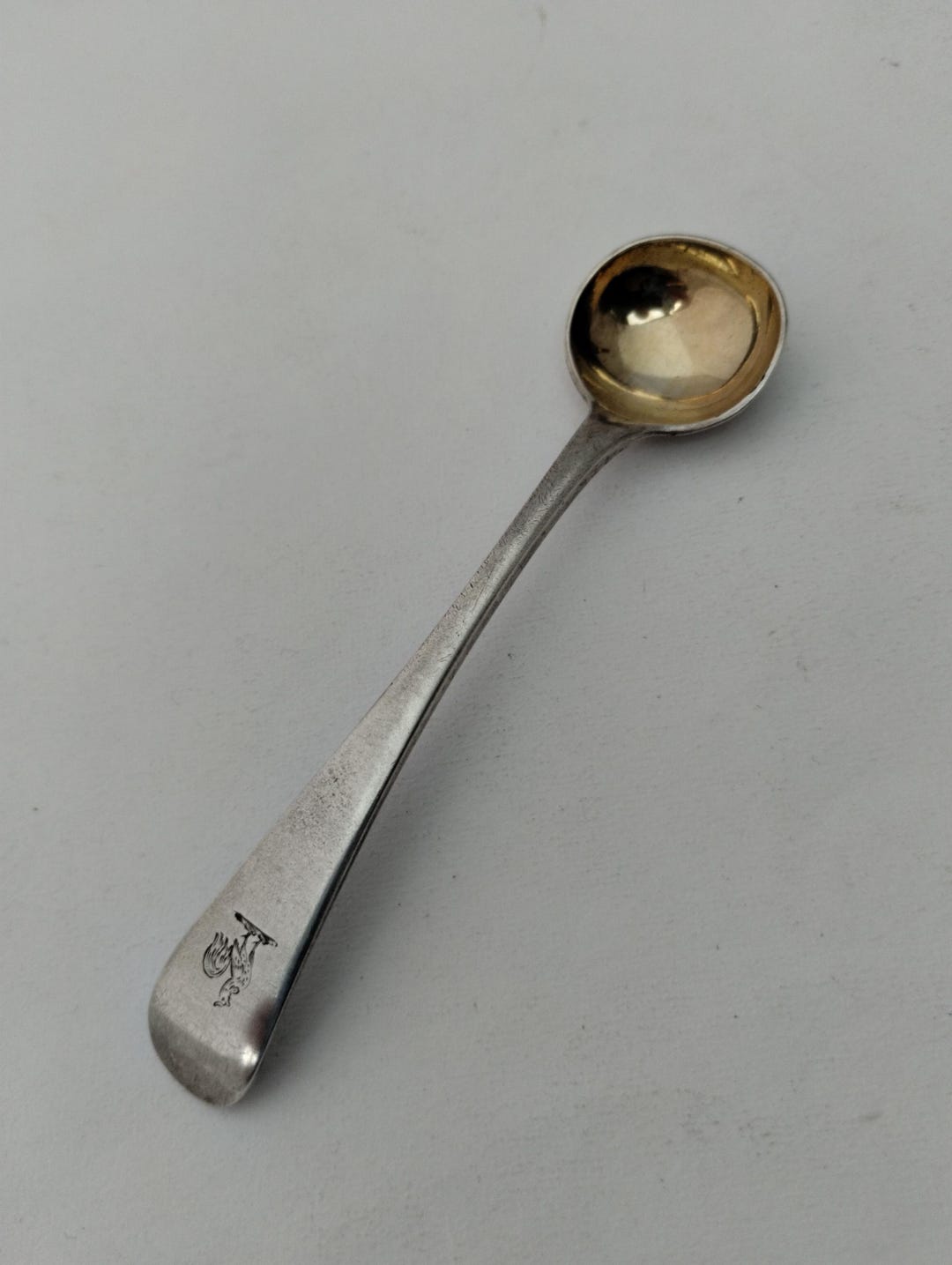 Excellent Antique Old English Pattern Silver Plated Salt Spoon by ...