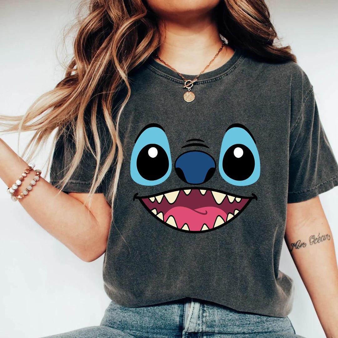 Stitch Face SVG PNG, Stitch Svg, Stitch Birthday, Stitch Face Cartoon ...