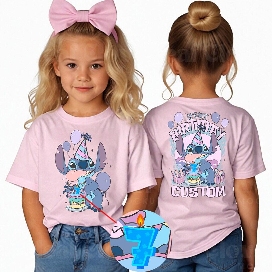 It's My Birthday Stitch Png, Stitch 7th Birthday, It's My Birthday 7th ...