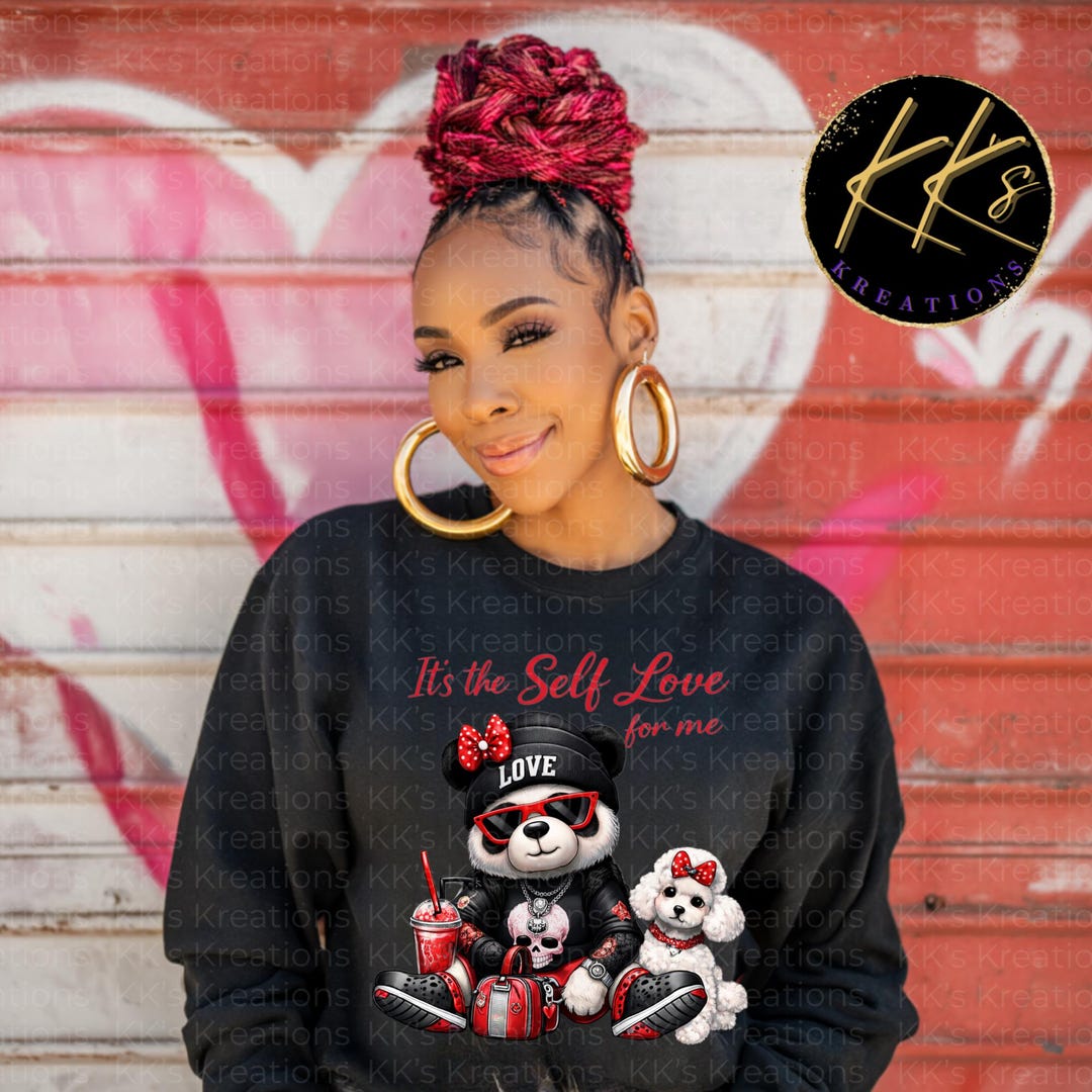 Punk Bear Self Love Png|edgy Valentines Sublimation|cool Bear Clipart ...