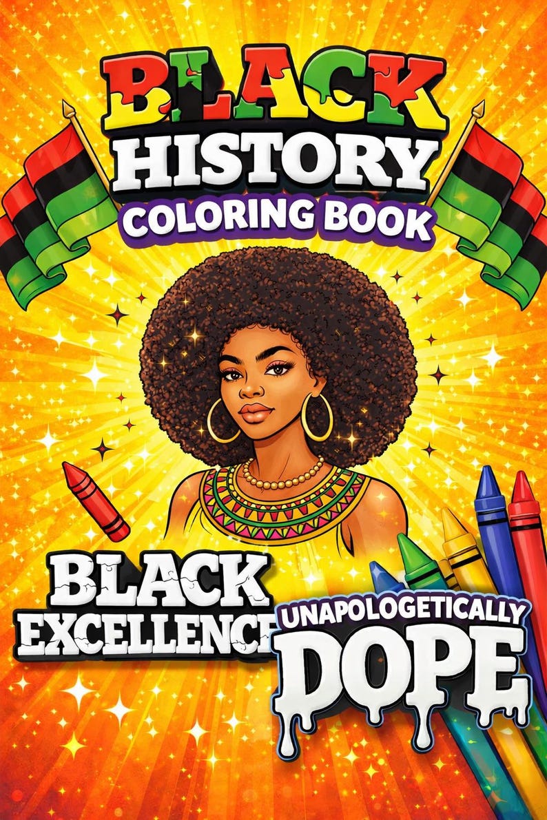 Black History Coloring Book | African American Illustrations (PDF ...