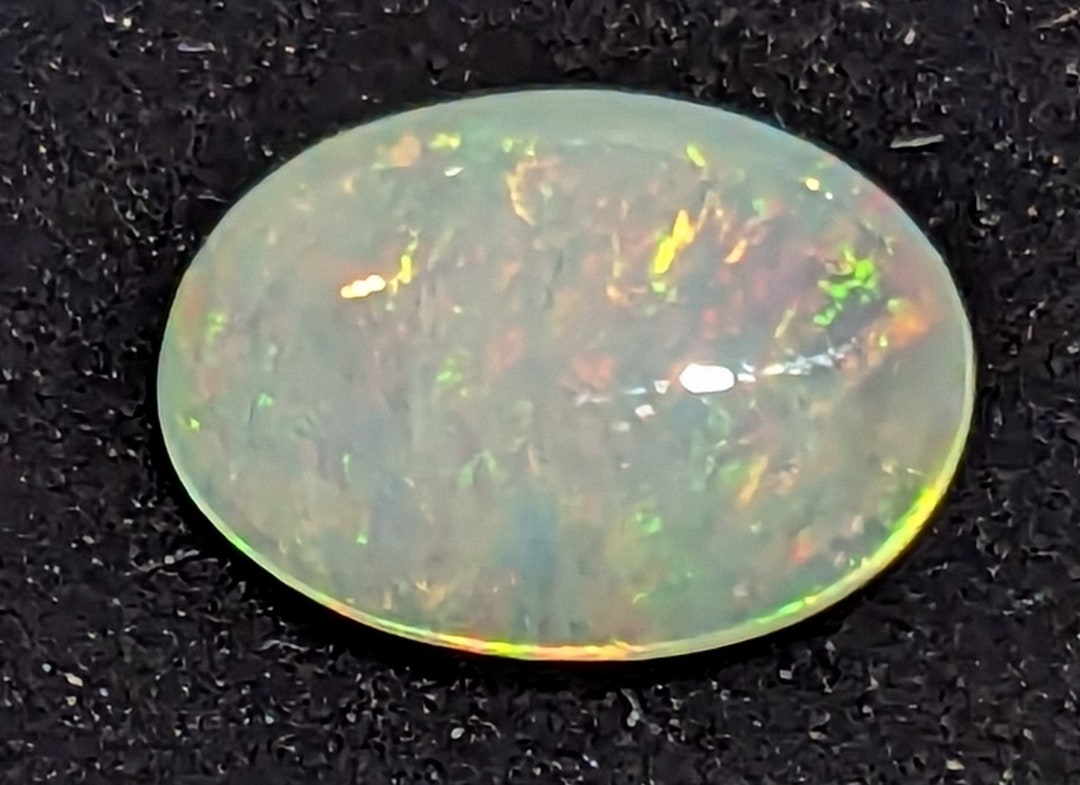 Mexican Crystal Opal - 2.8 Ct. - Face-up Colors - Cabochon, 13.6 X 9.6 ...