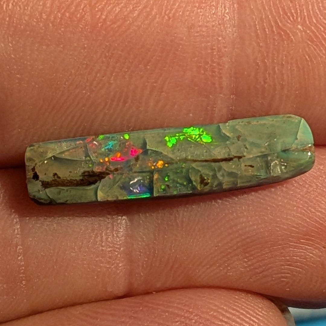 Virgin Valley Nevada Wood Opal - 3.8 Ct.- Nice Colors - Crazing on Opal ...