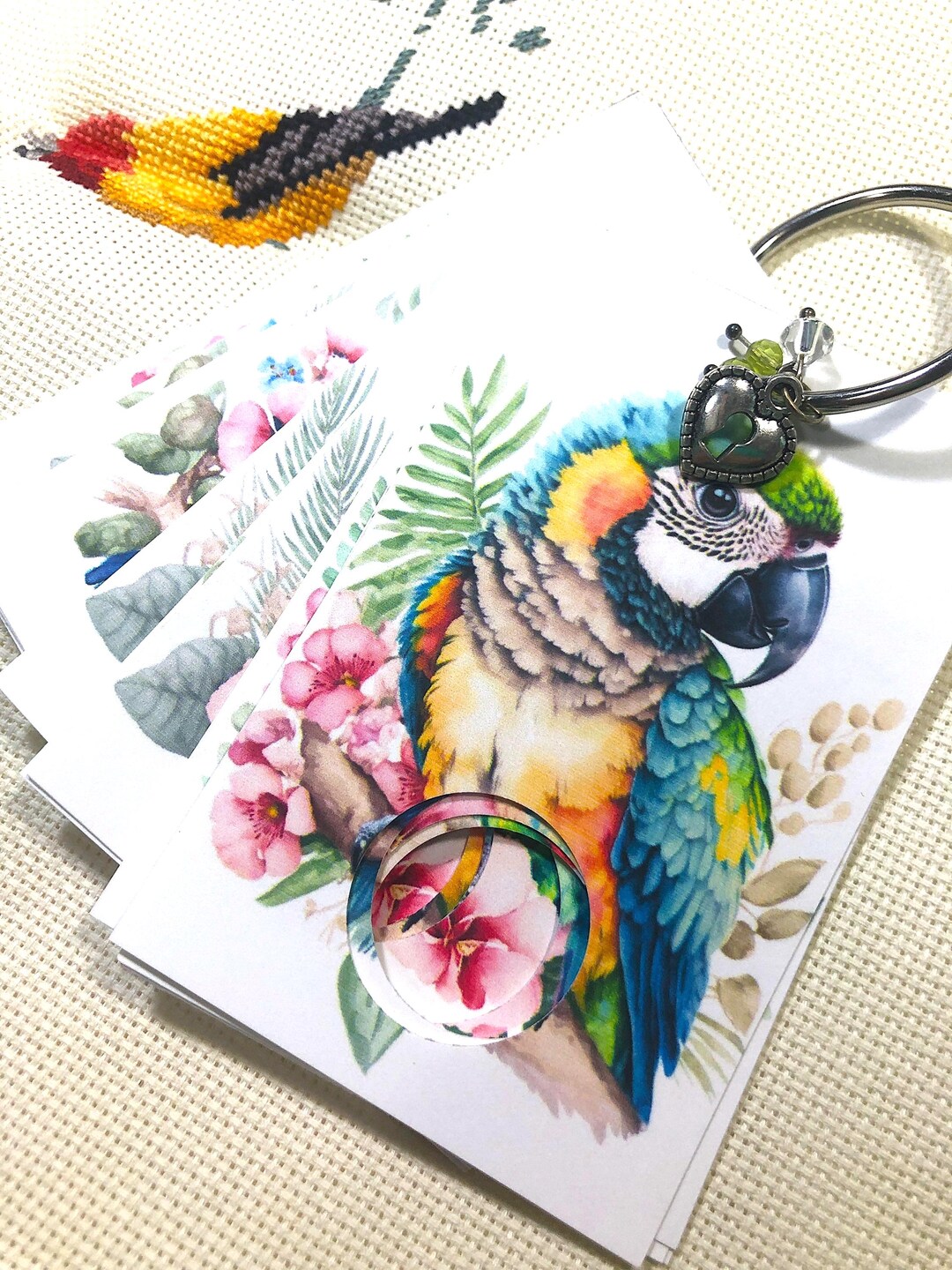Tropical Birds Floss Drops - Pack of 24 - Etsy