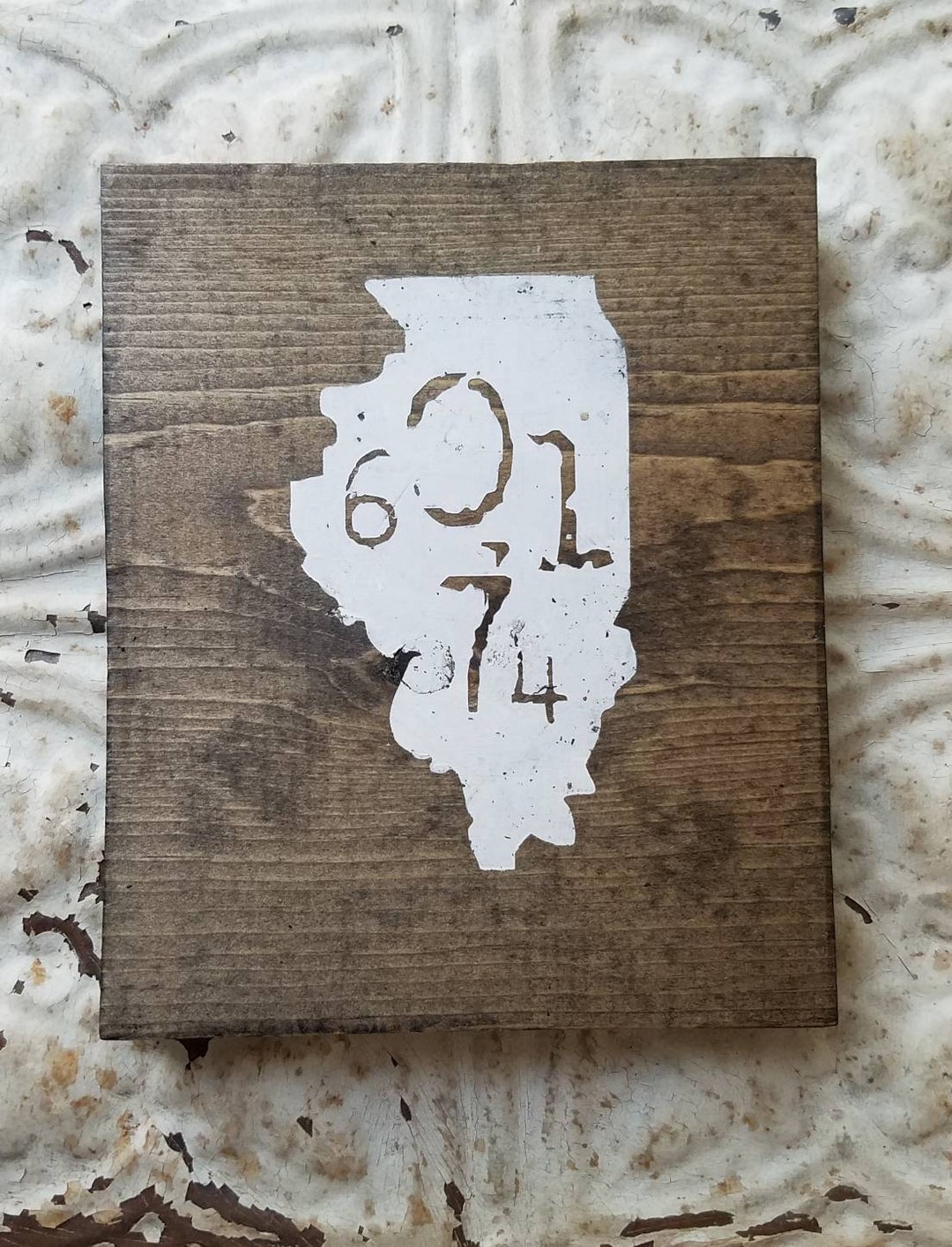 Zip Code Sign Rustic State Wall Hanging Address Sign CHOOSE STATE - Etsy