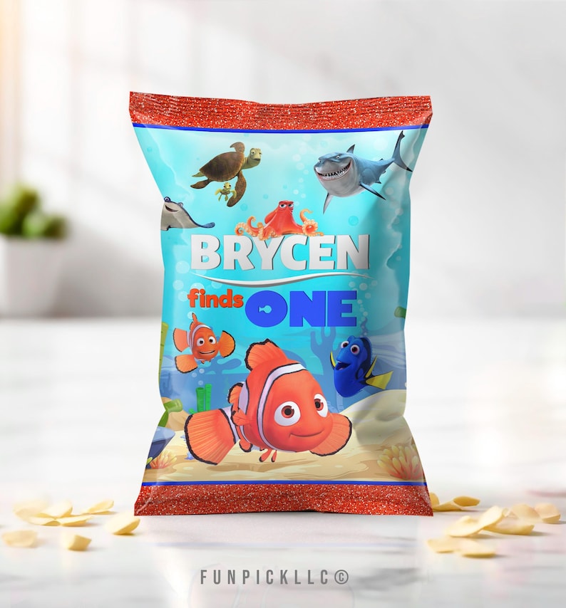 Finding Nemo Chip Bag Template: DIY Treat Label (digital Download ...