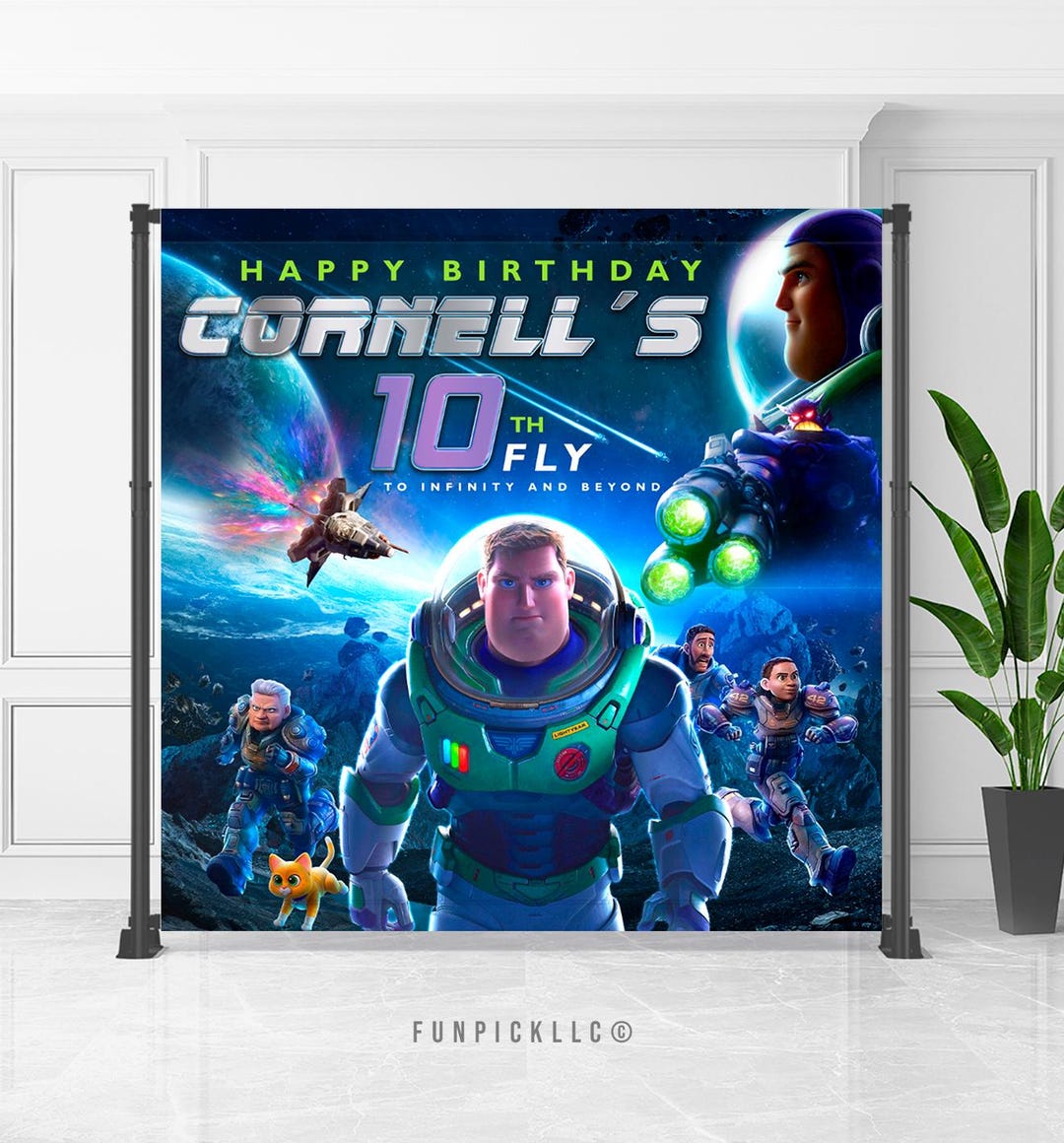 Buzz Lightyear Backdrop: Toy Story Banner (digital Download) - BLY01 - Etsy