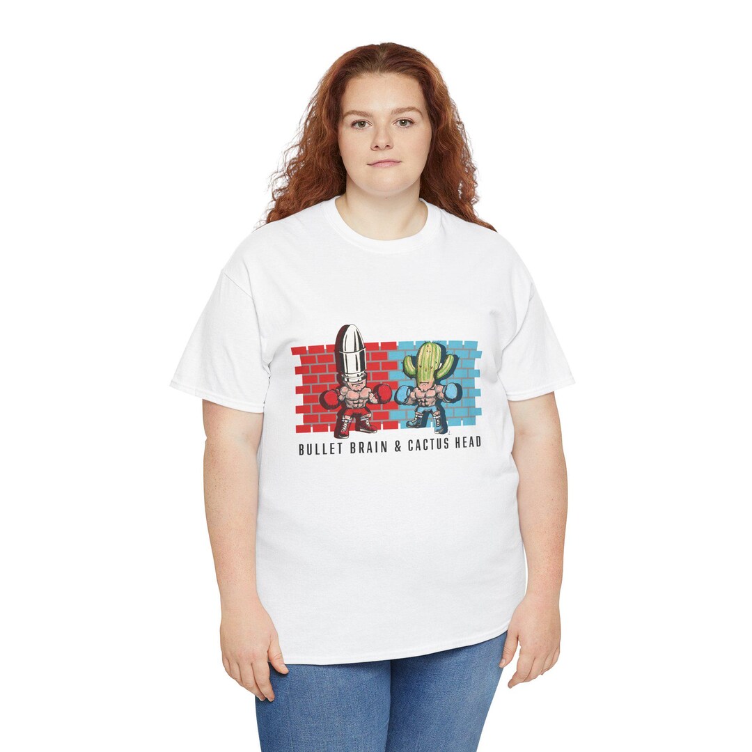 Split Enz Bullet Brain & Cactus Head Unisex Cotton Tee - Etsy