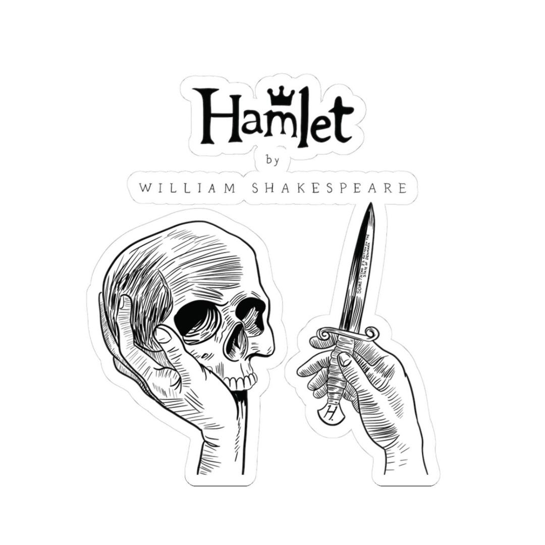 Hamlet Vinyl Sticker | Hamlet, Shakespeare, Yorick, Something's Rotten ...