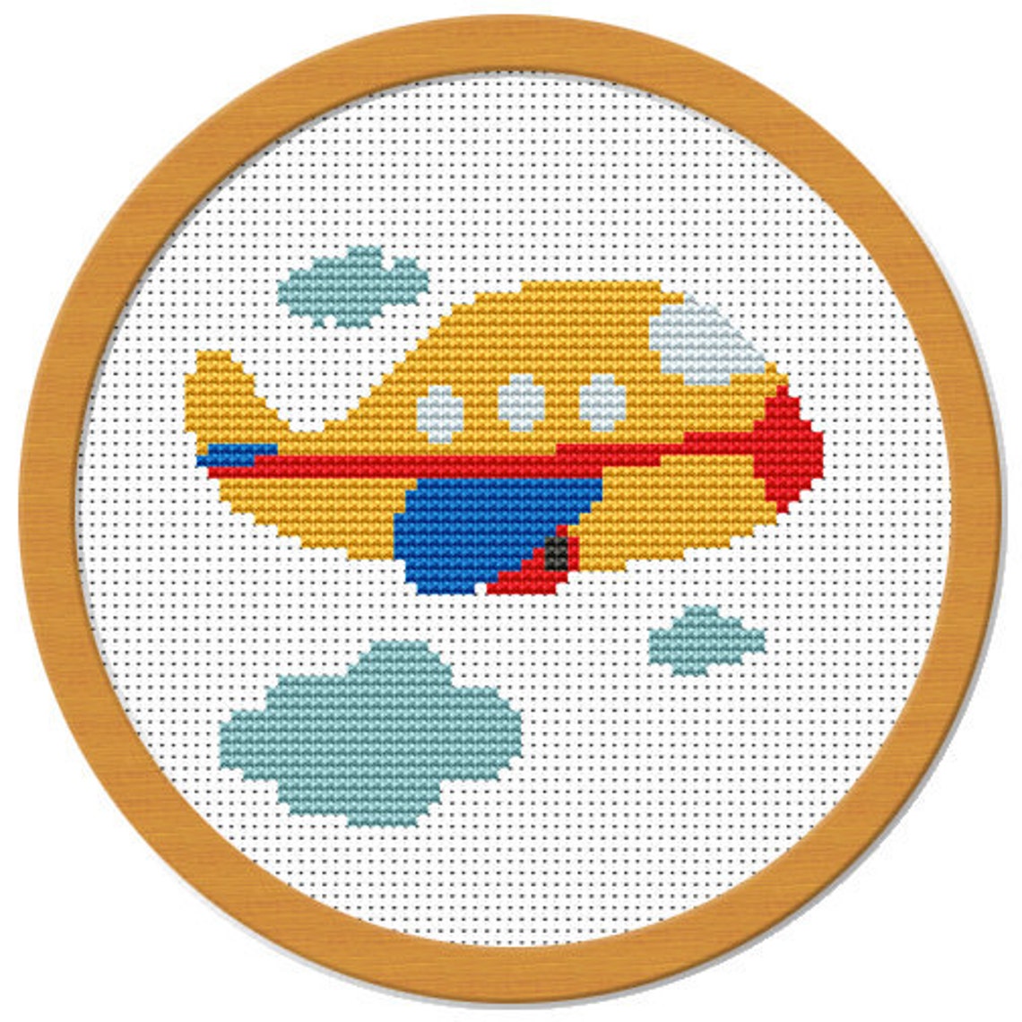 My Little Airplane Cross Stitch Pattern PDF - Etsy