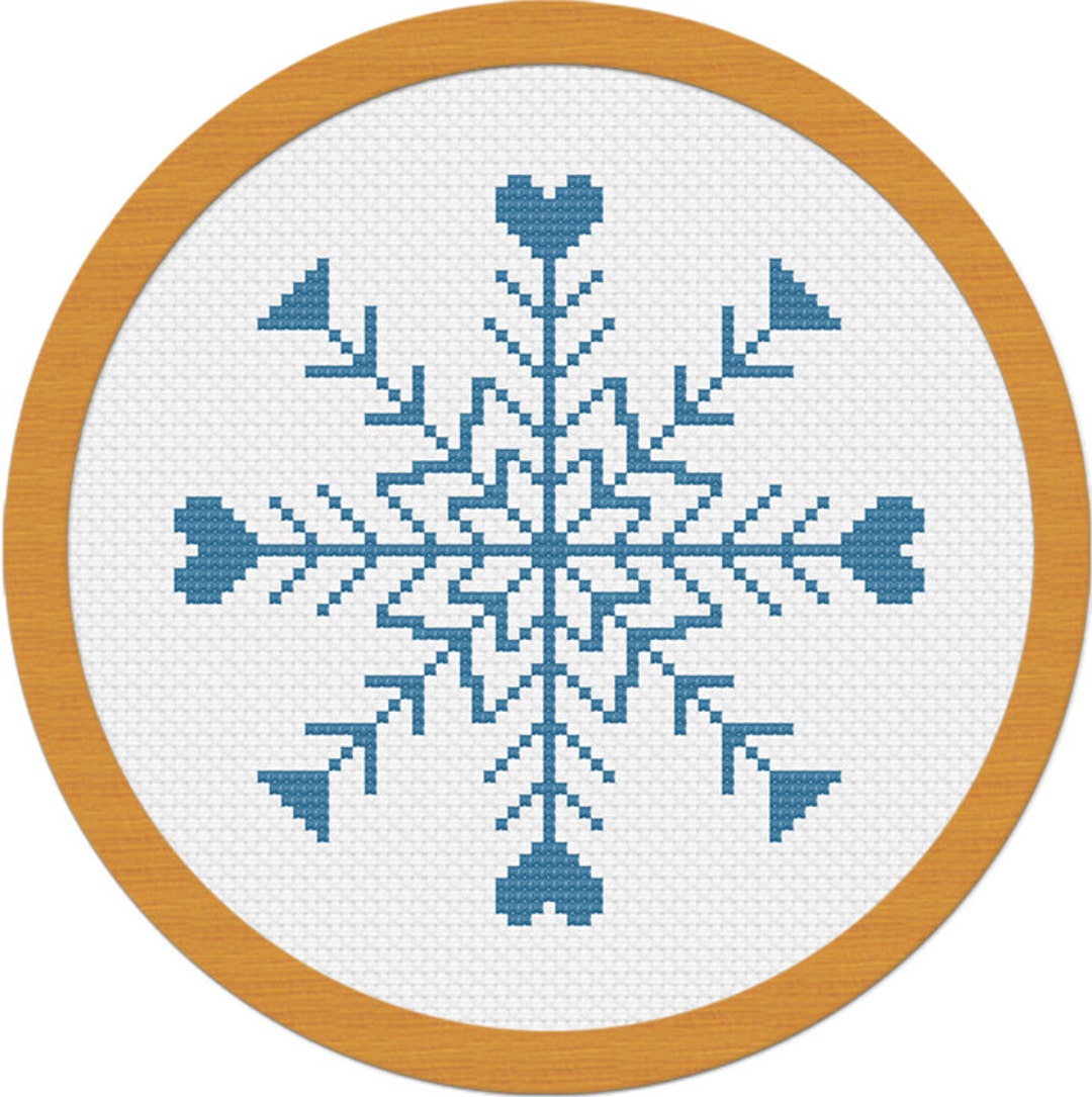 Holiday Snowflake Cross Stitch Pattern PDF File - Etsy