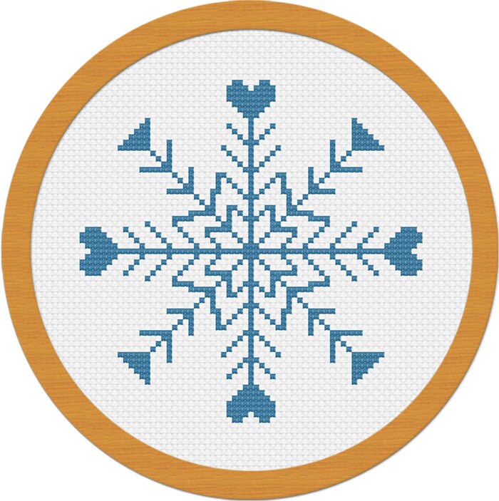 Holiday Snowflake Cross Stitch Pattern PDF File - Etsy