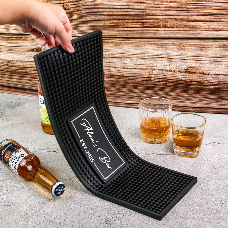 Custom Bar Mat,personalized Bar Runner Gifts,custom Your Text Name ...