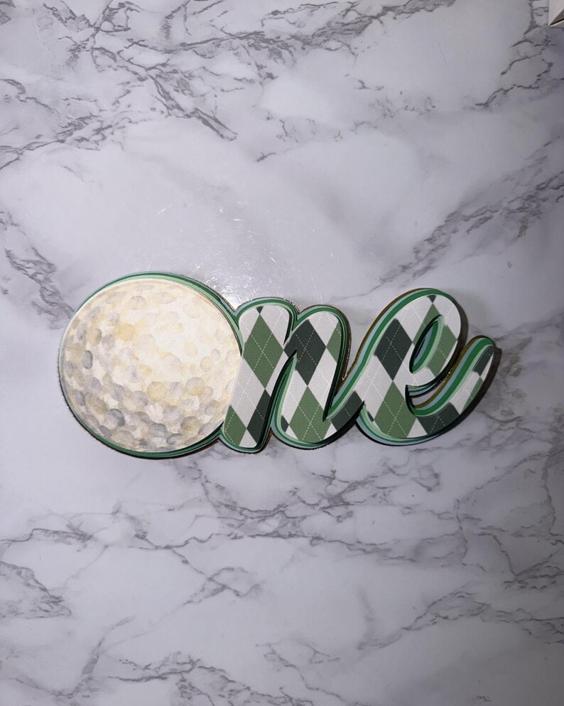 Golf "one" Cake Topper, First Birthday, Hole in One Celebration - Etsy