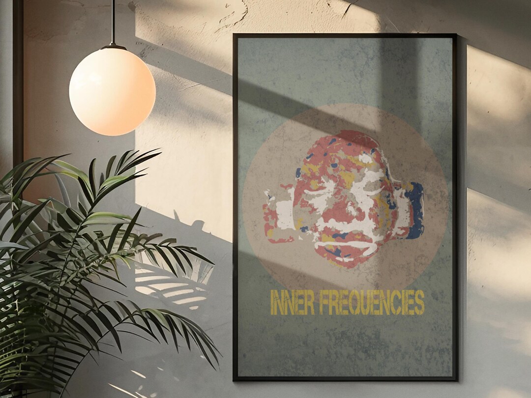 Inner Frequencies Abstract Art Poster | Vintage Urban Wall Art | Music ...
