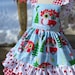 Christmas Camper Dress: Gingham Bow Straps, Festive Cotton - Etsy